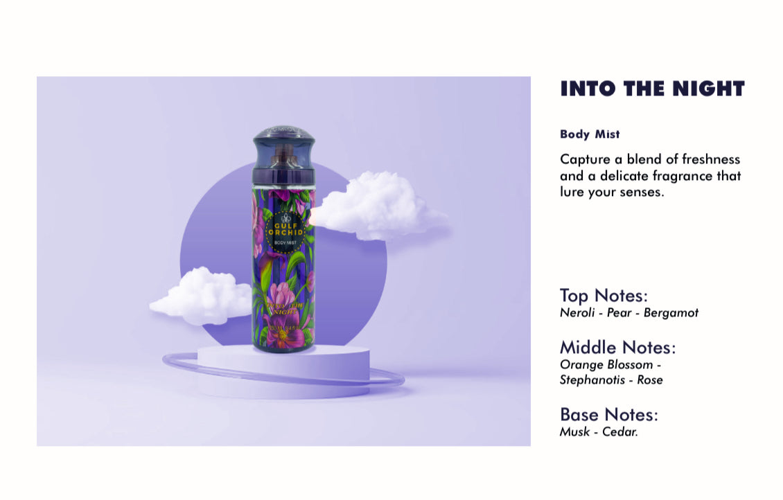 Gulf Orchid Body Mist - INTO THE NIGHT BODY MIST – Saham Gate